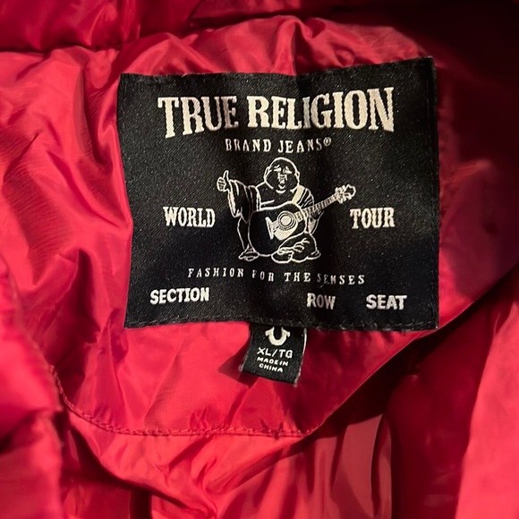 True Religion | Jackets & Coats | Mens Red True Religion Puffer Jacket ...
